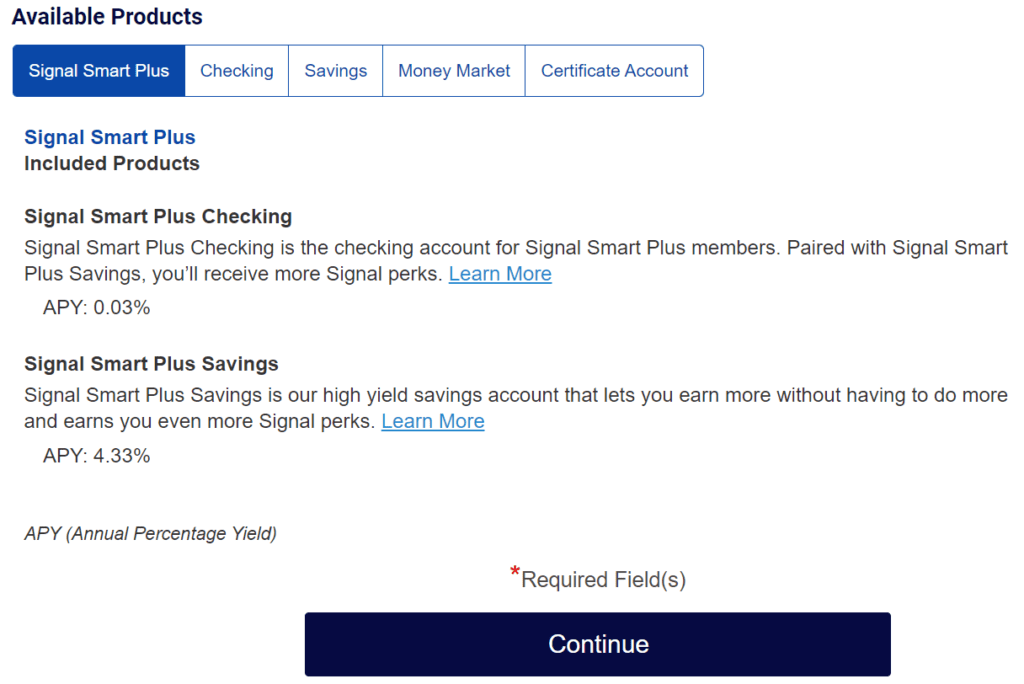 Open a Credit Union Account | New Deposits Account | Signal